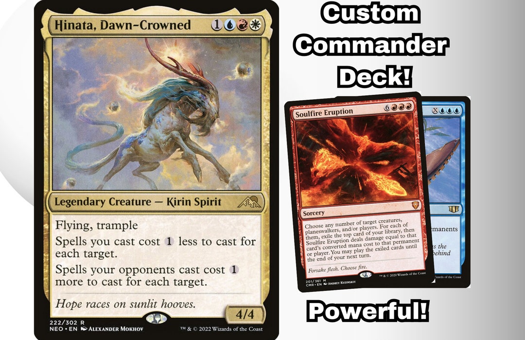 MTG Commander Deck EDH Deck Hinata, Dawn-crowned 100 Magic Cards Custom ...
