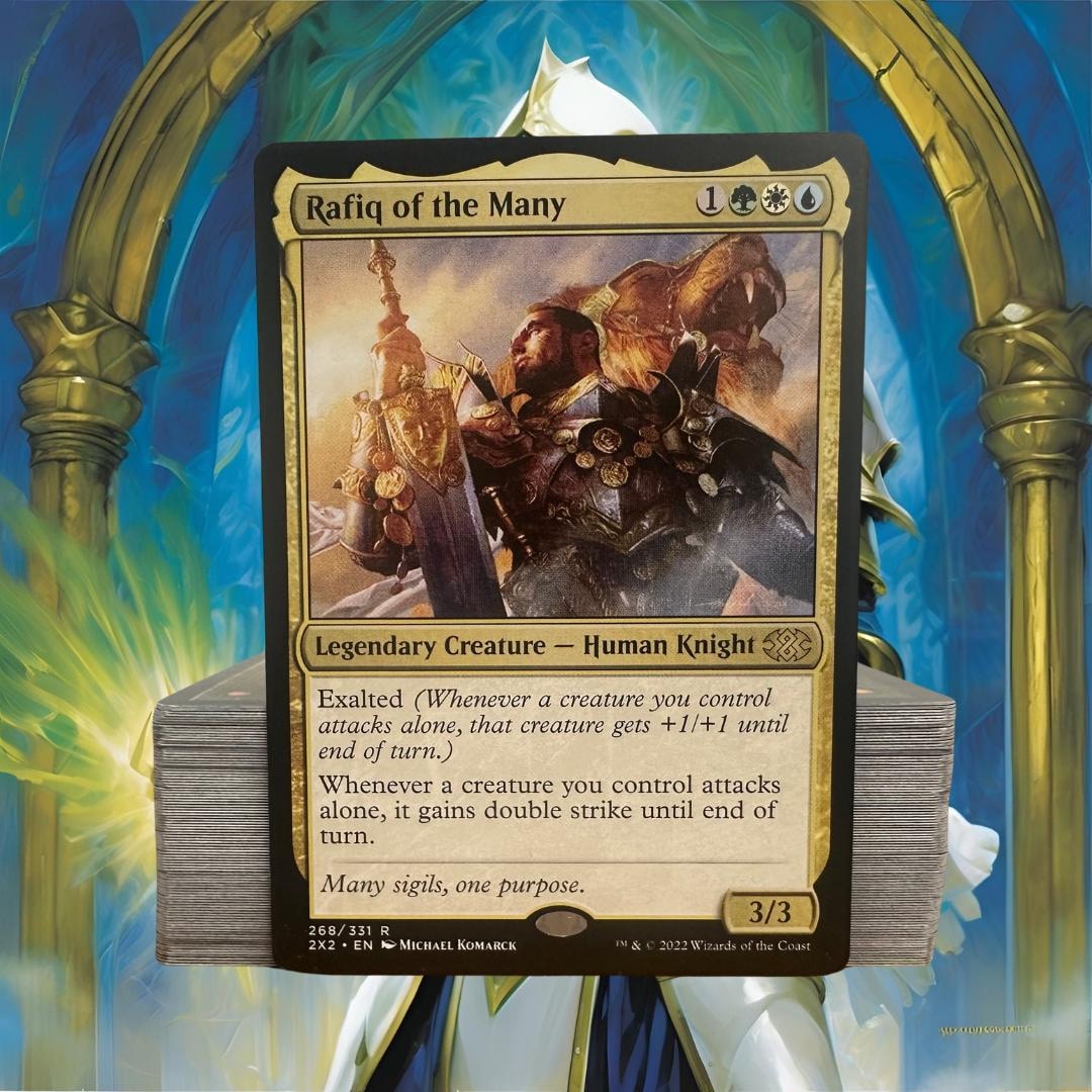 MTG Commander Deck Rafiq of the Many EDH Deck 100 Magic Cards Custom ...