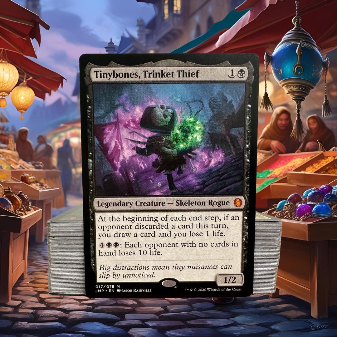 MTG Commander Deck EDH Deck Tinybones, Trinket Thief 100 Magic Cards Custom Deck Discard Black ...