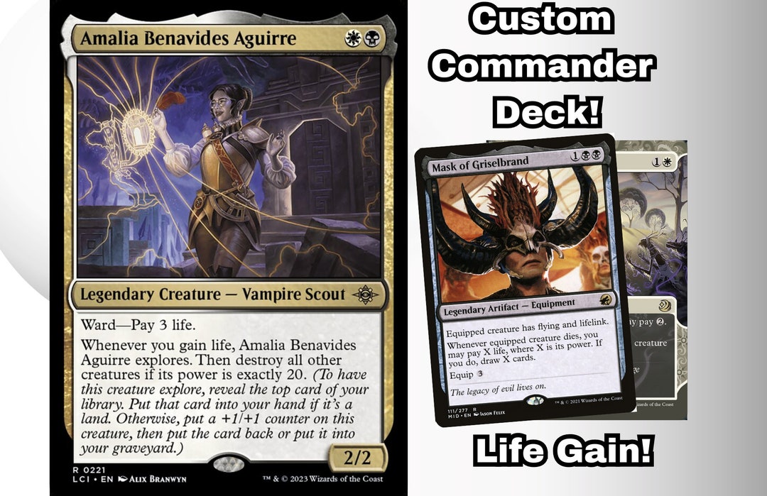 MTG Commander Deck EDH Amalia Benavides Aguirre 100 Magic Cards Custom ...