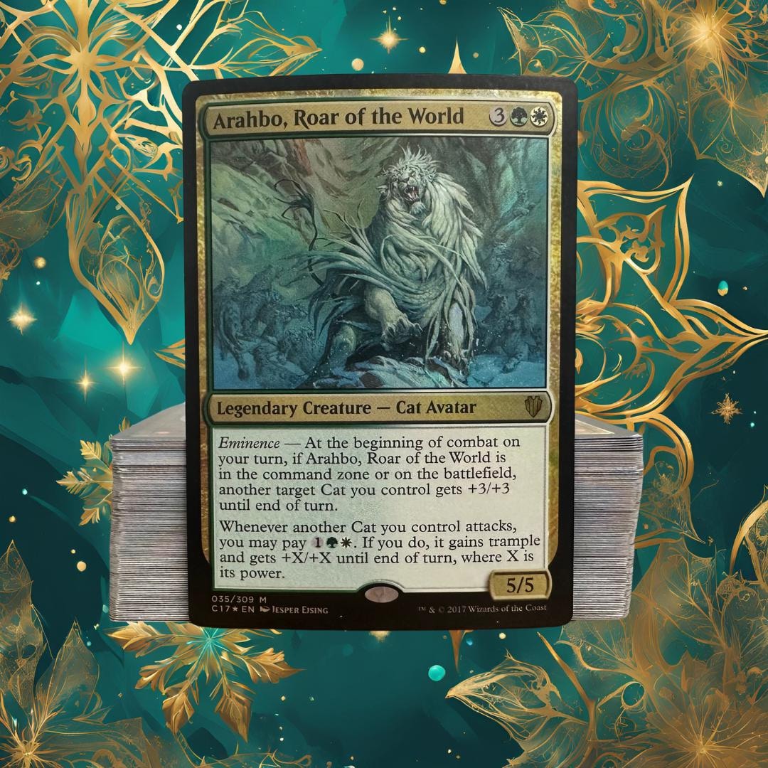 MTG Commander Deck Cats EDH Deck Arahbo, Roar of the World 100 Magic ...
