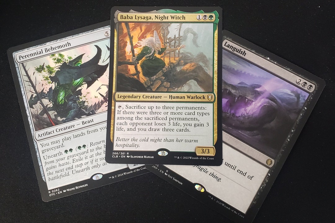 MTG Commander Deck EDH Deck Baba Lysaga, Night Witch 100 Magic Cards ...