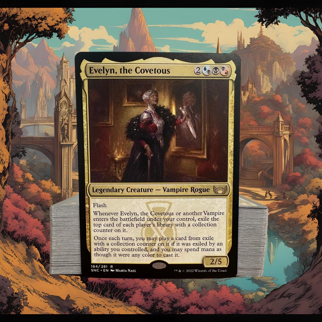 MTG Commander Deck EDH Deck Evelyn, the Covetous 100 Magic Cards Custom ...