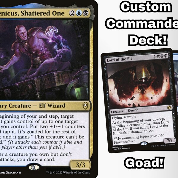 Custom Commander Proxy Deck - Etsy