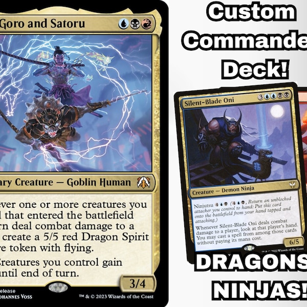 Mtg Ninja Commander Deck - Etsy