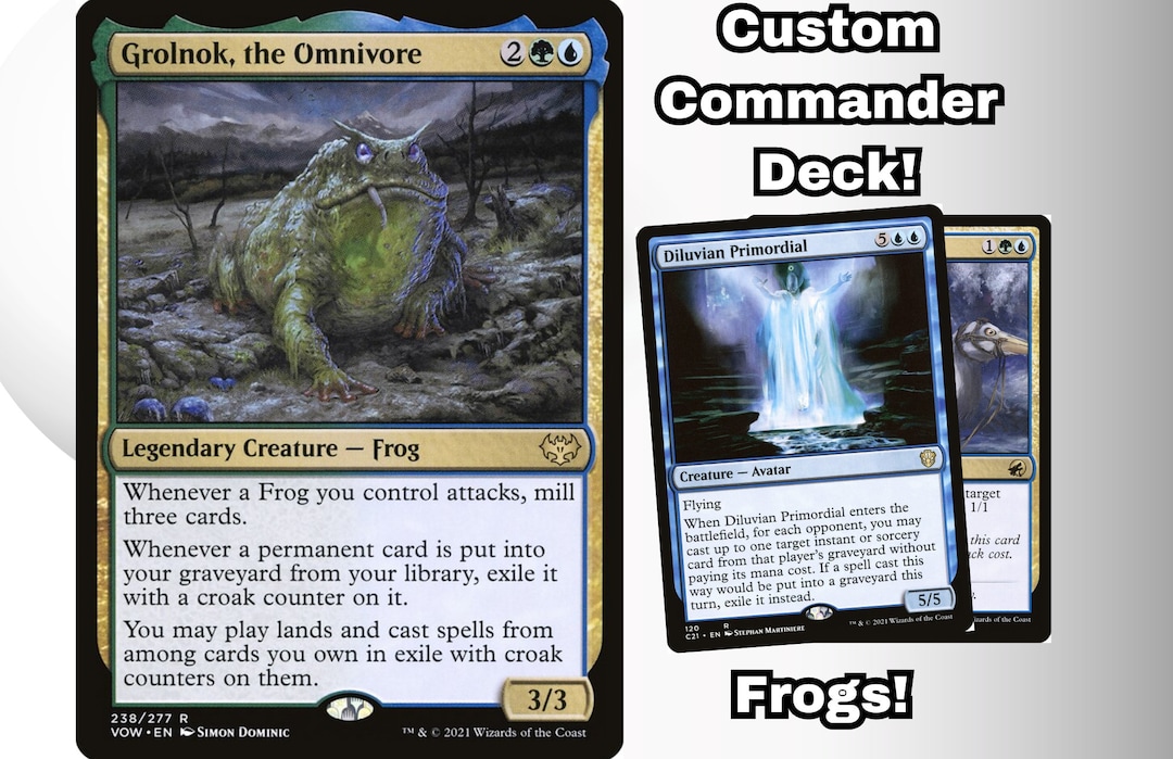 MTG Commander Deck EDH Deck Grolnok, the Omnivore 100 Magic Cards ... MTG Commander Deck EDH Deck Grolnok, the Omnivore 100 Magic Cards ...