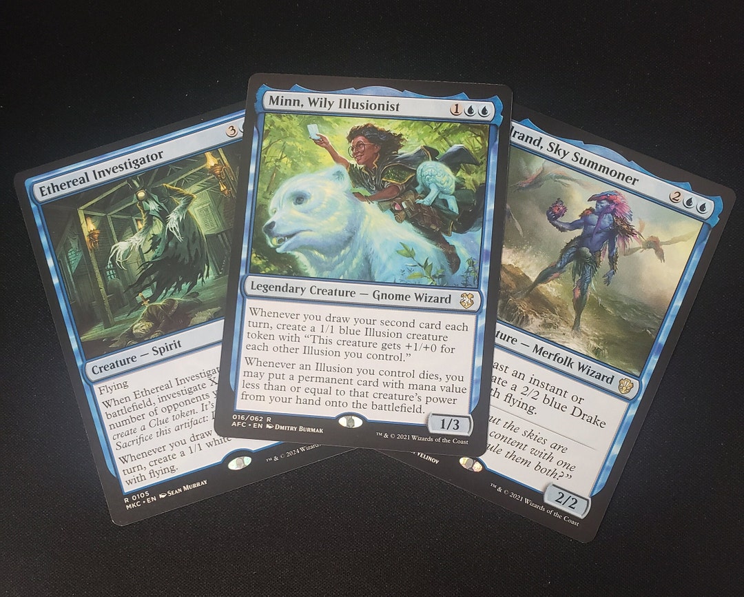 MTG Commander Deck EDH Deck Minn, Wily Illusionist 100 Magic Cards ...
