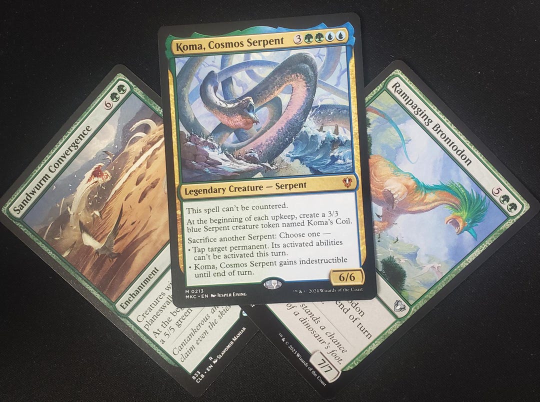 MTG Commander Deck EDH Deck Koma, Cosmos Serpent 100 Magic Cards Custom ...