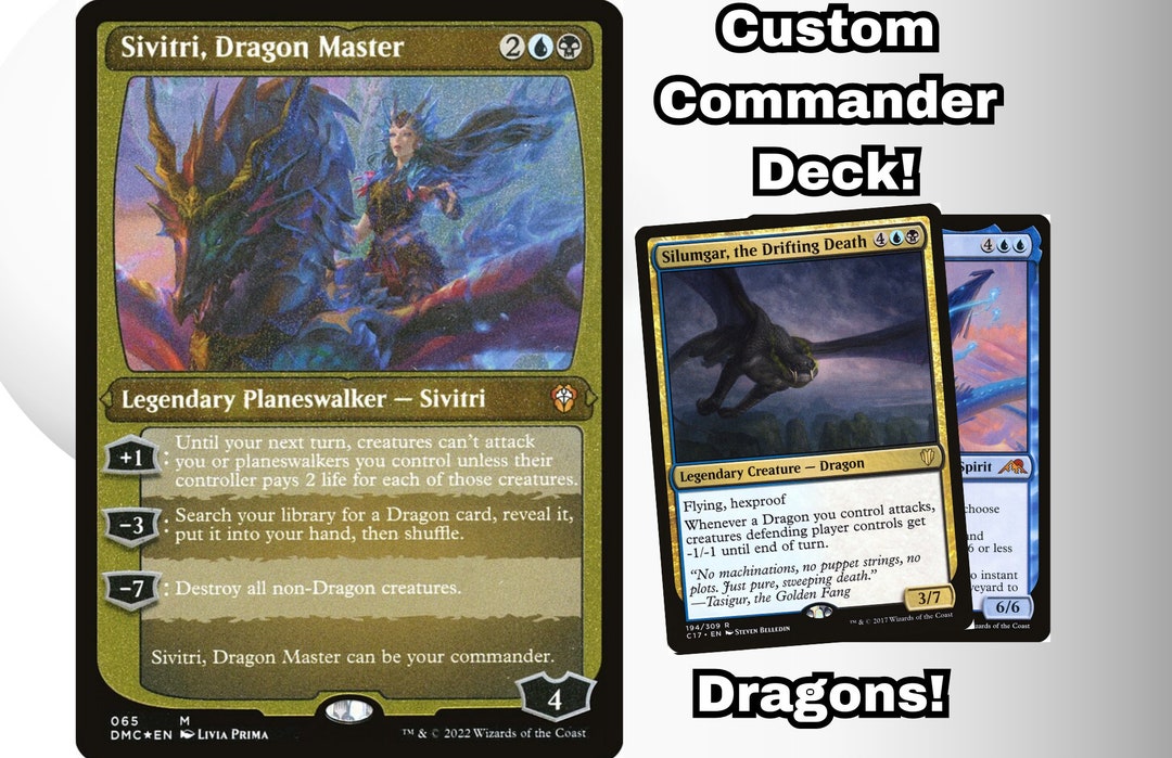 MTG Commander Deck EDH Deck Sivitri, Dragon Master 100 Magic Cards ...