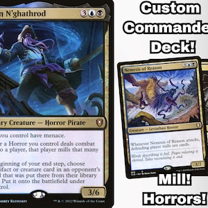 MTG Commander Deck EDH Deck Captain N'ghathrod 100 Magic Cards Custom ...
