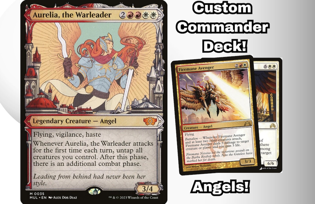 MTG Commander Deck EDH Deck Aurelia the Warleader 100 Magic - Etsy