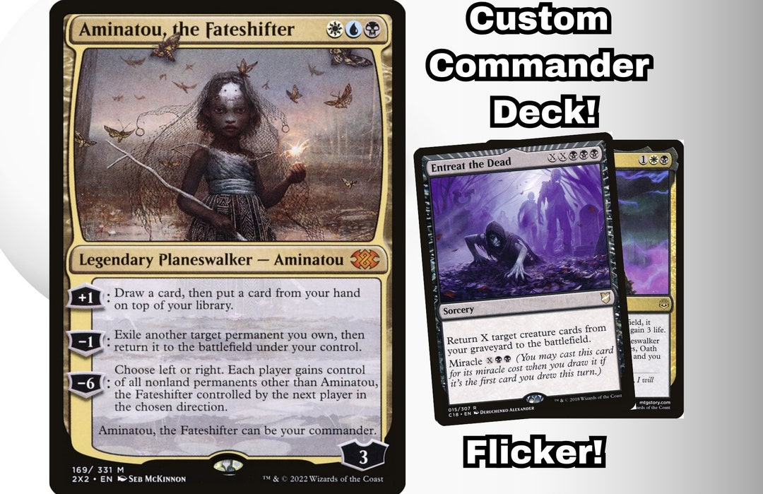MTG Commander Deck EDH Deck Aminatou, the Fateshifter 100 Magic Cards ...