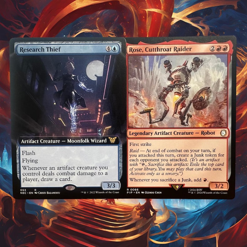 MTG Commander Deck EDH Deck Iron Man, Titan of Innovation 100 Magic Cards Custom Deck Izzet ...