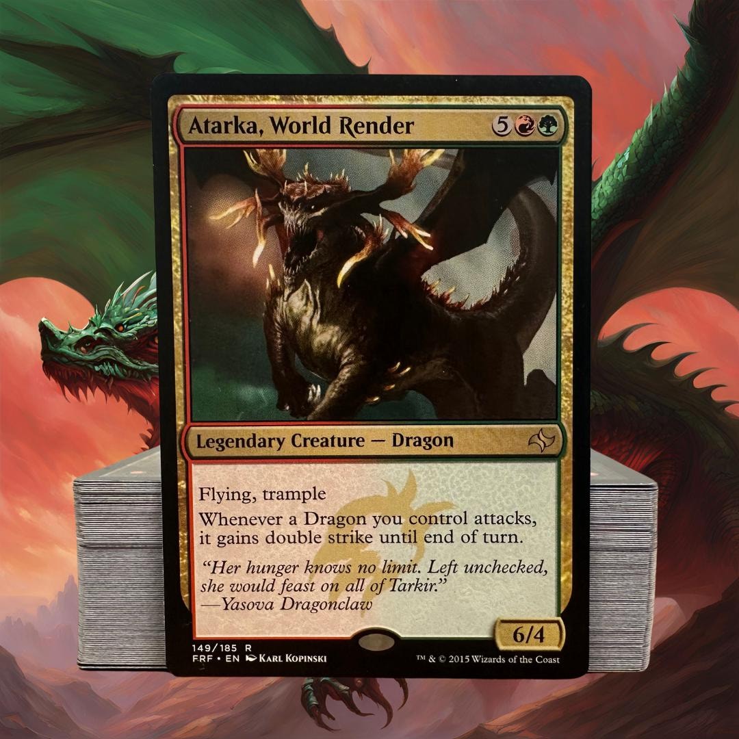 MTG Commander EDH Deck Atarka, World Render 100 Magic Cards Custom Deck ...