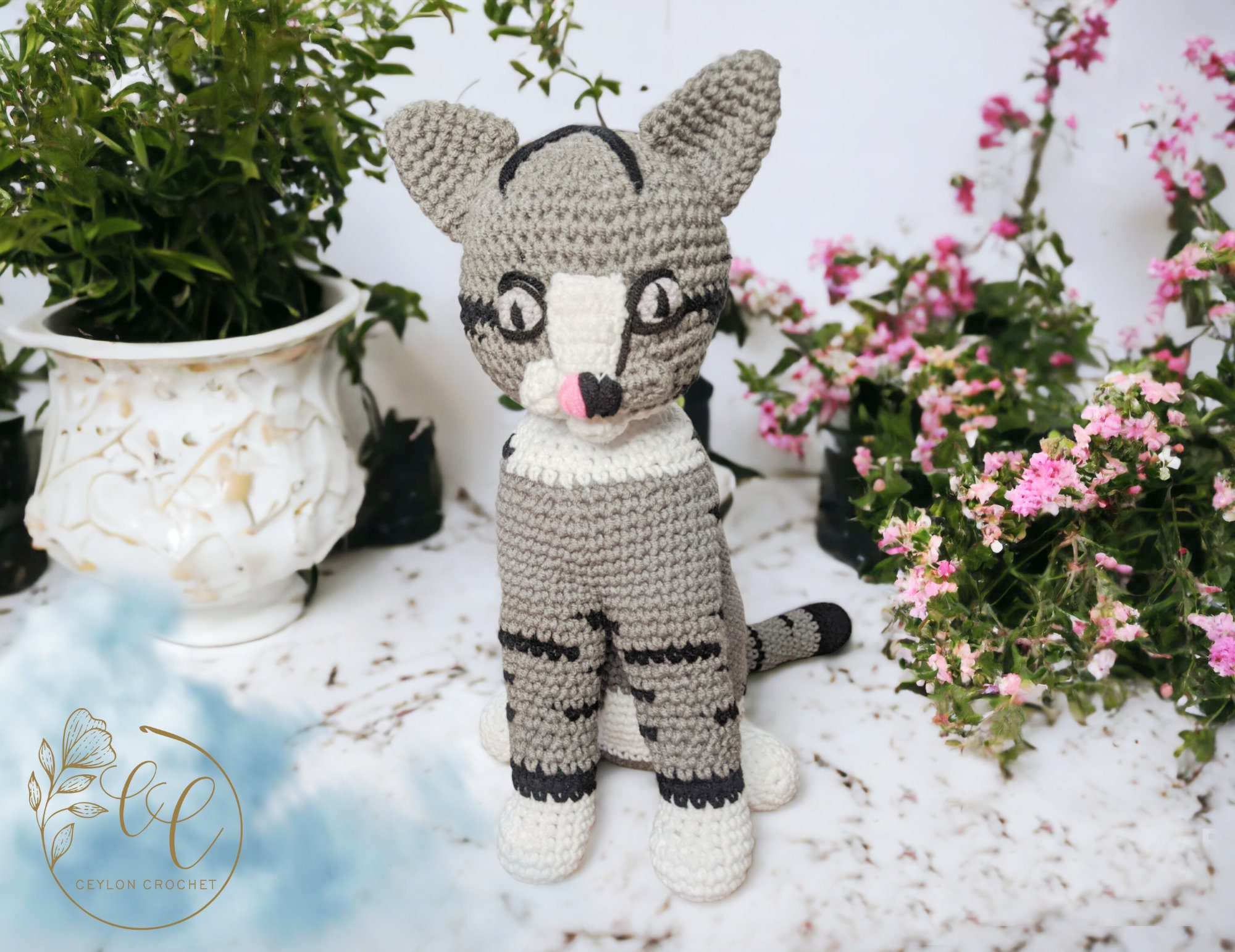 Amigurumi Cat Pattern INSTANT DOWNLOAD Realistic Crochet Cat Cute ...