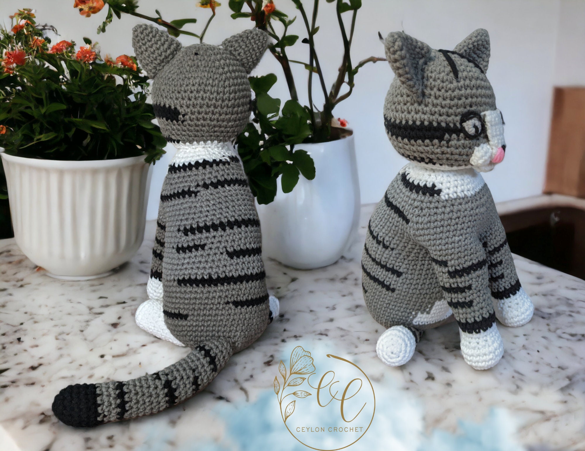 Amigurumi Cat Pattern INSTANT DOWNLOAD Realistic Crochet Cat Cute ...