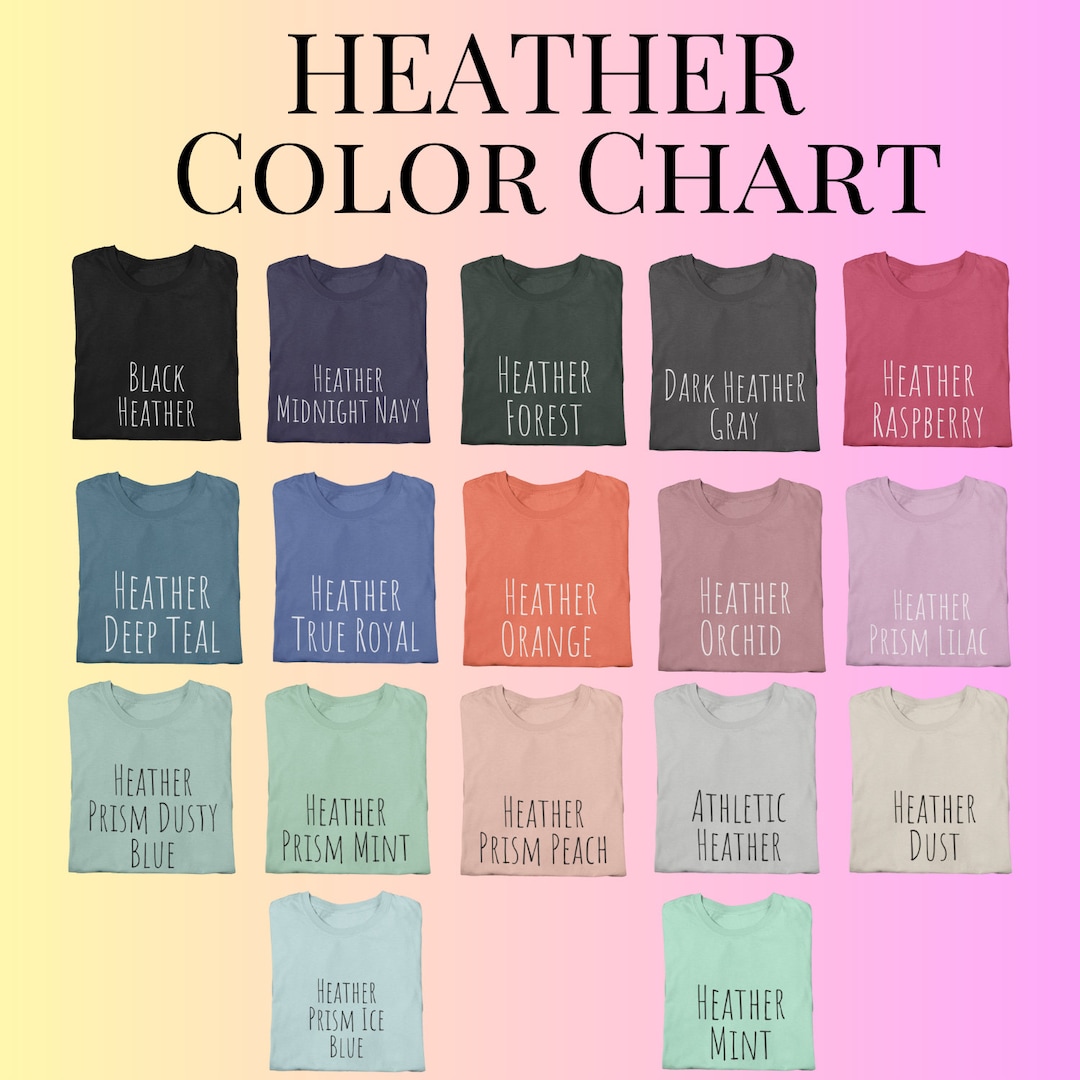 HEATHER Color Chart Digital Download Professional Designer's Guide ...
