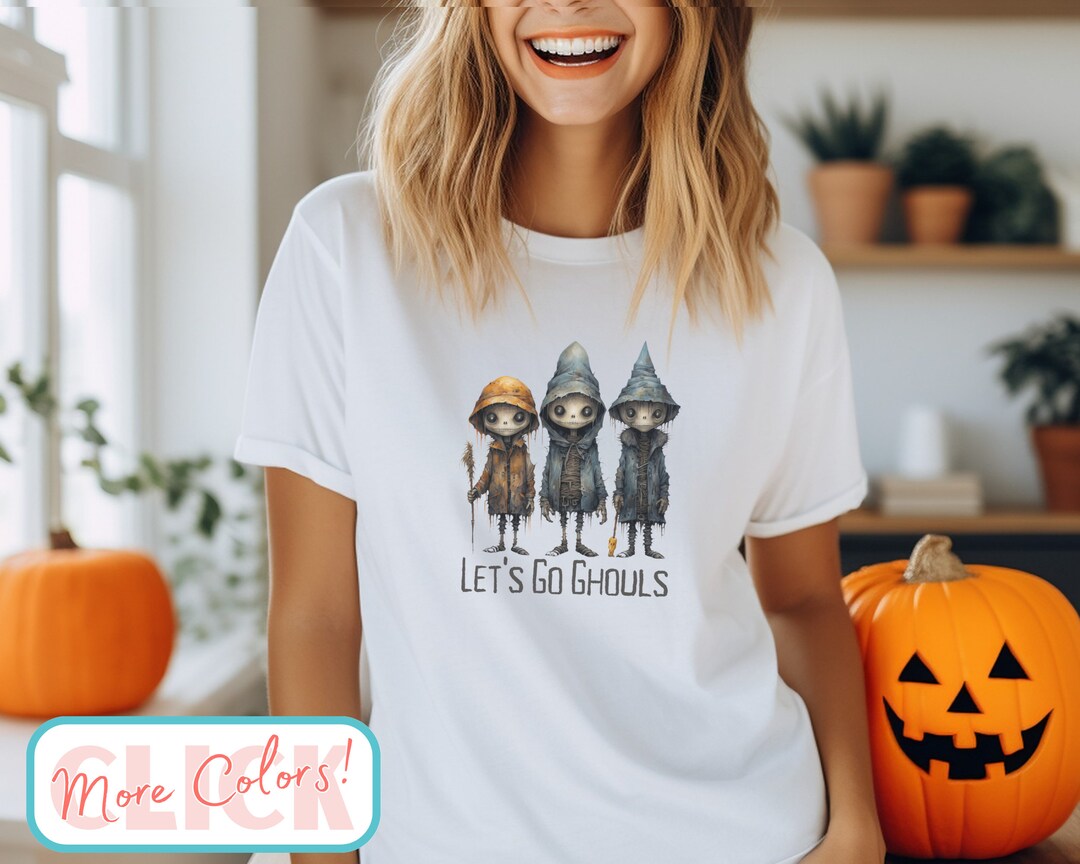 Let's Go Ghouls Halloween Shirt, Cute Women's Halloween T-shirt, Funny ...