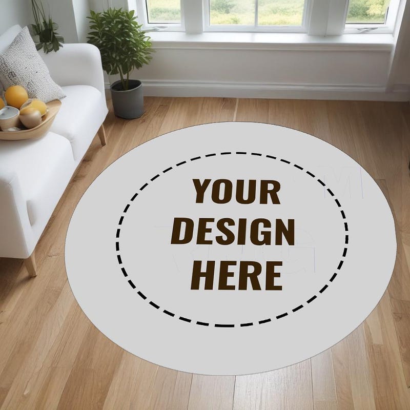 Custom Round Rug - Etsy
