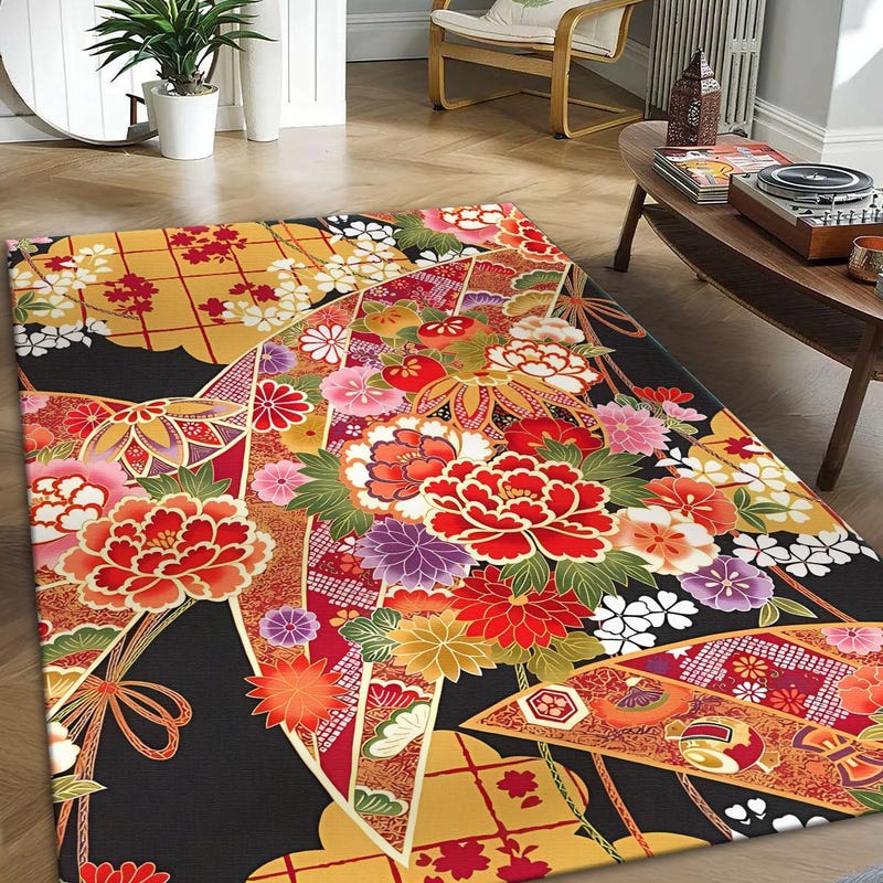 Japanese Traditional Carpet - Etsy