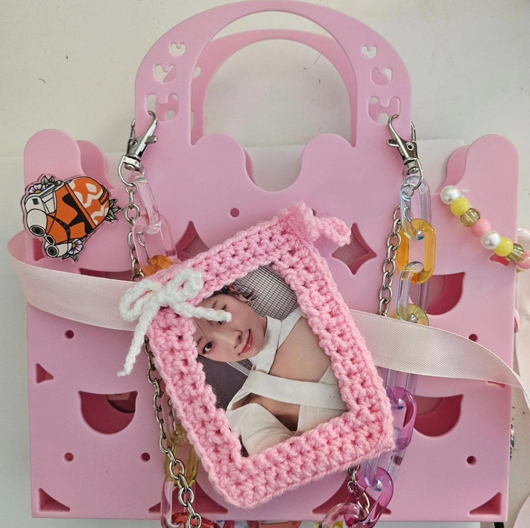 Kpop Photocard Toploader Crochet Holder - Etsy