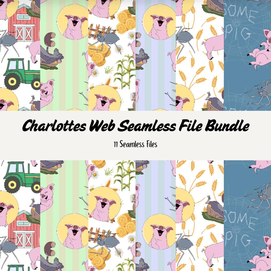 Charlottes Web Seamless File Bundle - Etsy