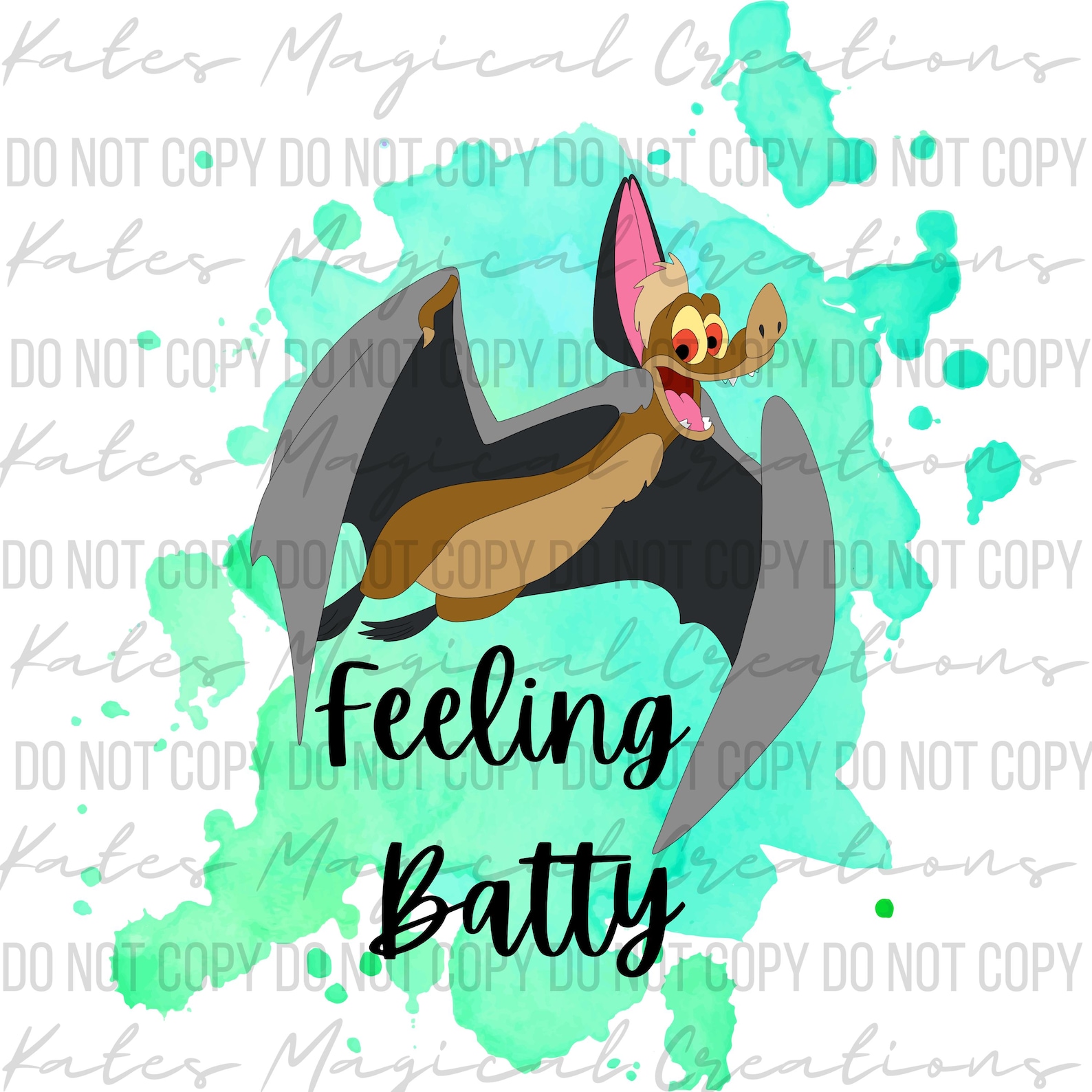 Ferngully Feeling Batty PNG T-shirt Design - Etsy