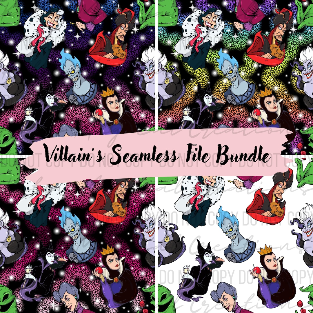Villain's Seamless File Bundle - Etsy