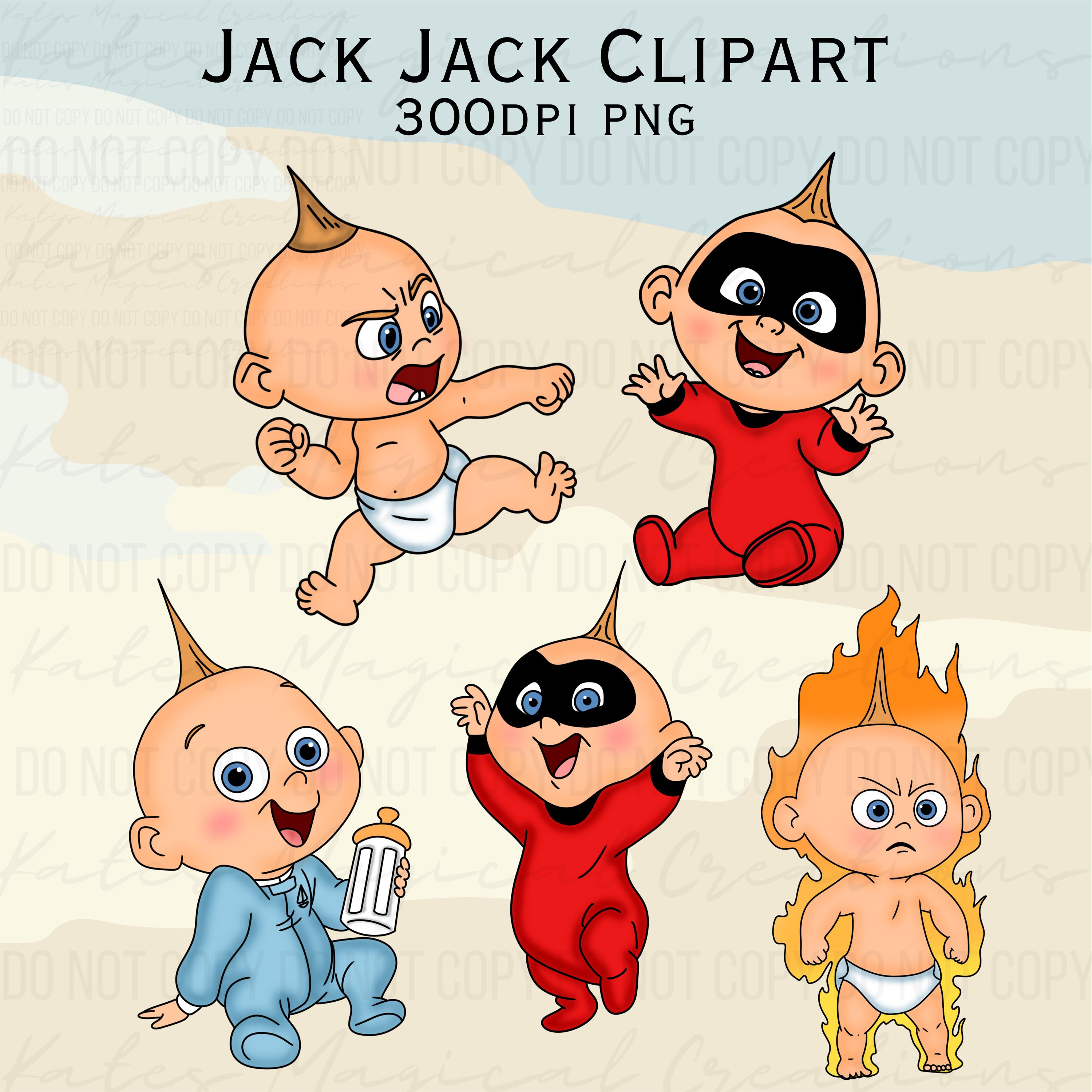 Jack Jack Incredibles Hand Drawn Clipart - Etsy