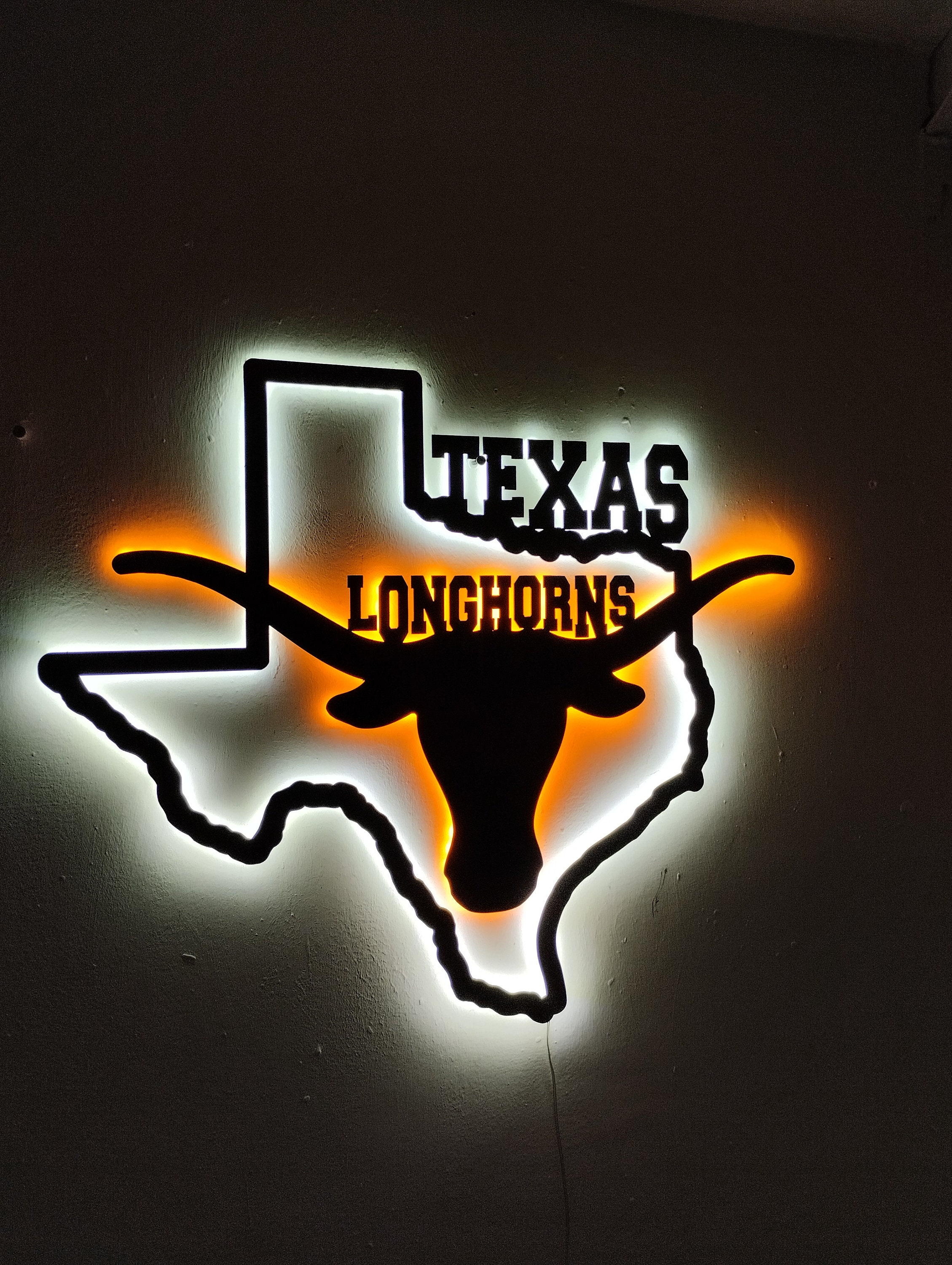 Texas Longhorns, American Football Team Sign, Metal LED Sign ...