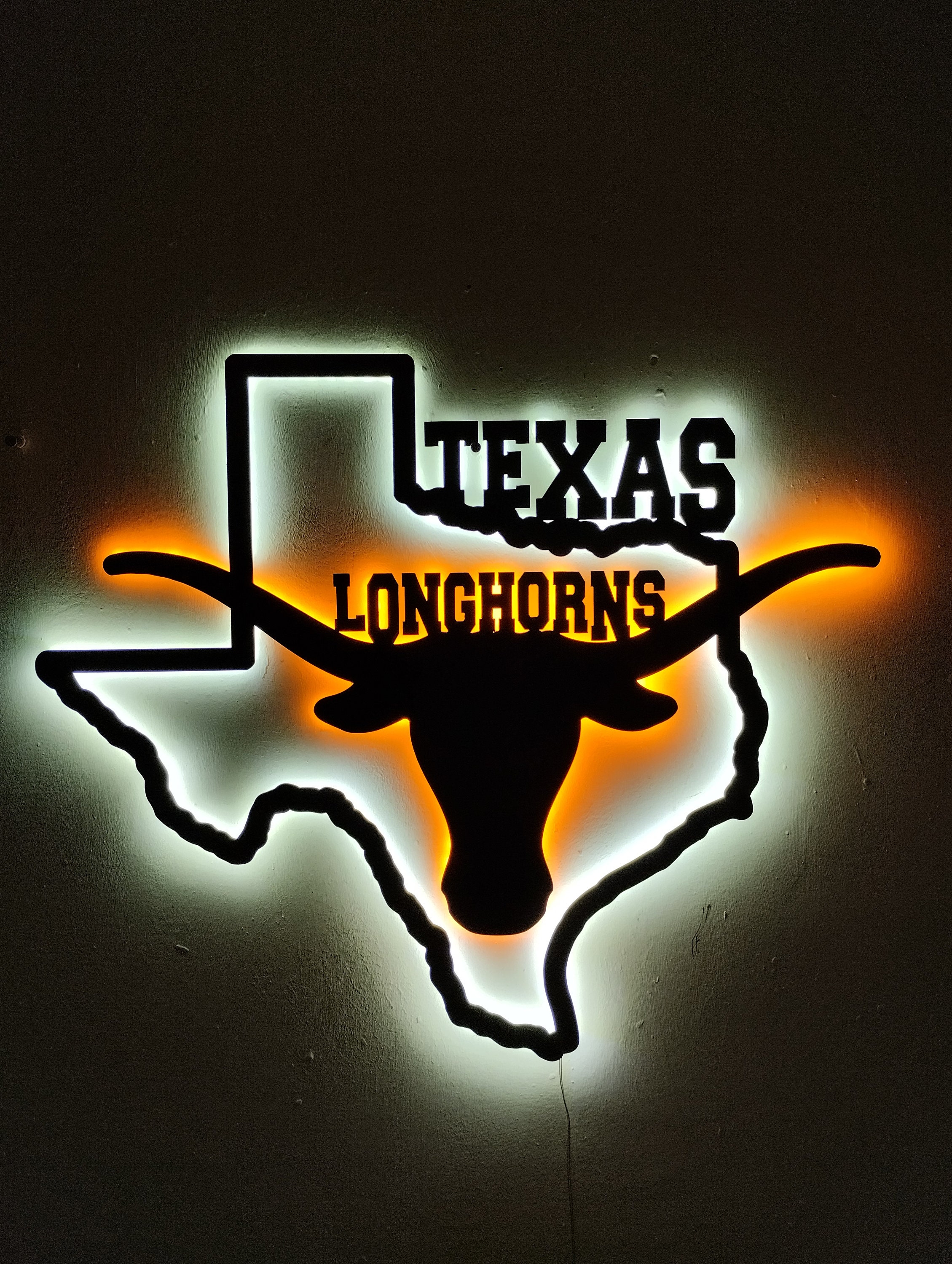 Texas Longhorns, American Football Team Sign, Metal LED Sign ...