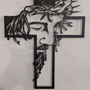 Cross, Jesus Metal Led Wall Art, Blessed Cross Metal Wall Art, LED ...