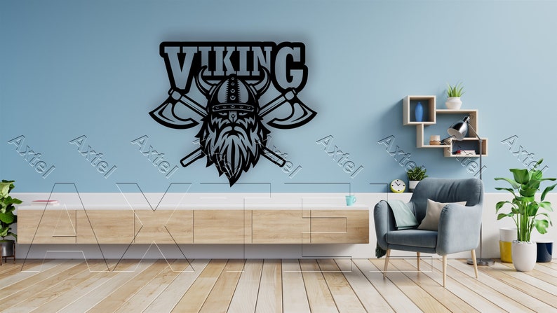 Vikings Metal Logo Vikings Wall Decor With Led Lighting - Etsy