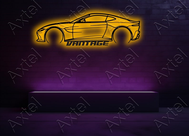 Custom Spor Car LED Sign Luxury Car Decor, Wall Art, Gift for Car ...