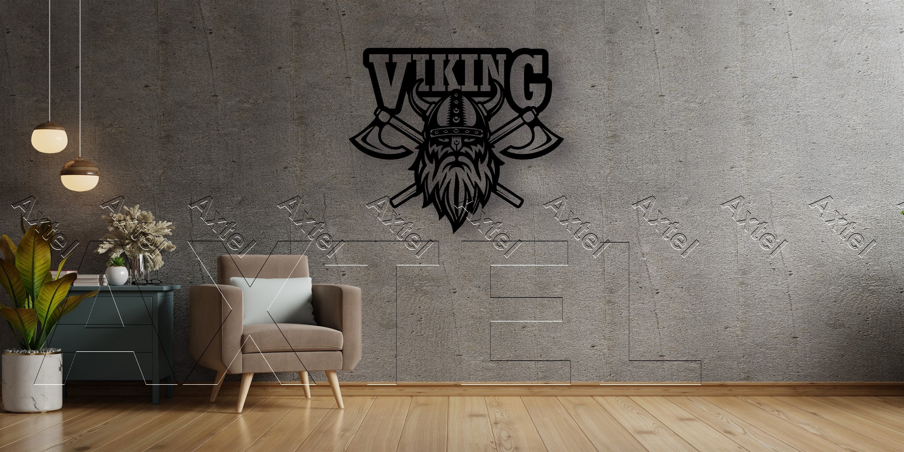 Vikings Metal Logo Vikings Wall Decor With Led Lighting - Etsy