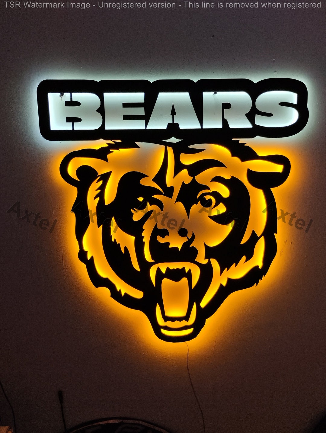 CHICAGO BEARS, American Football Team, Chicago Bears Sign, Bears Garage ...