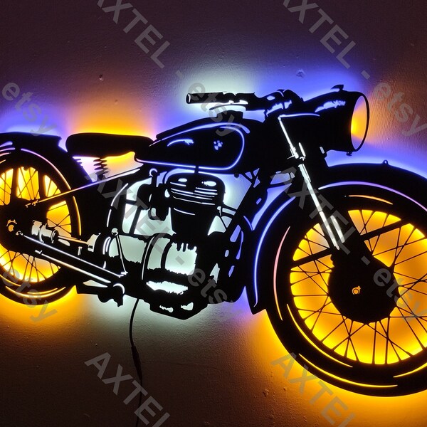 Bmw Motorcycle Neon Sign - Etsy