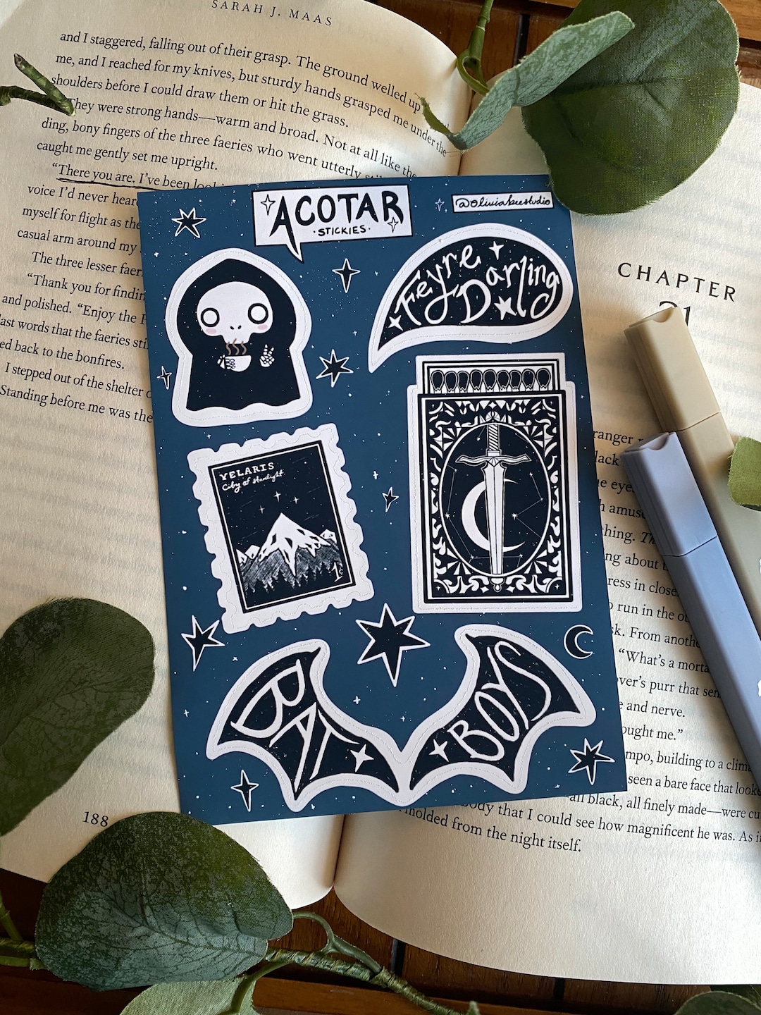 ACOTAR Sticker Sheet - Etsy