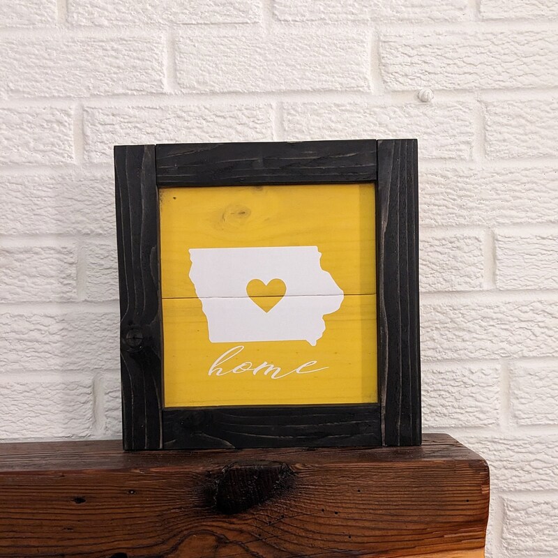 Iowa Home Sign - Etsy