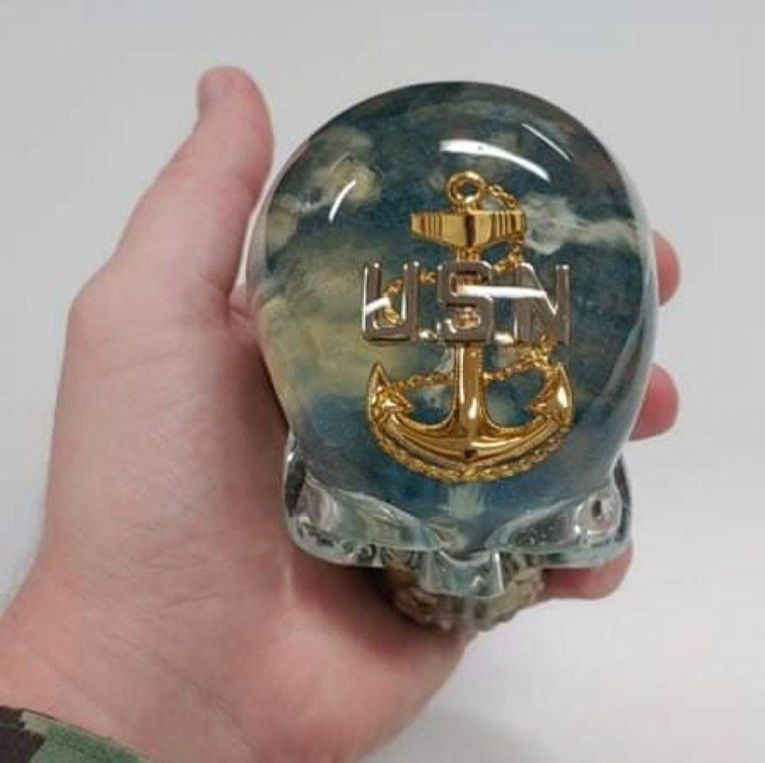 Navy Chief Skull - Etsy