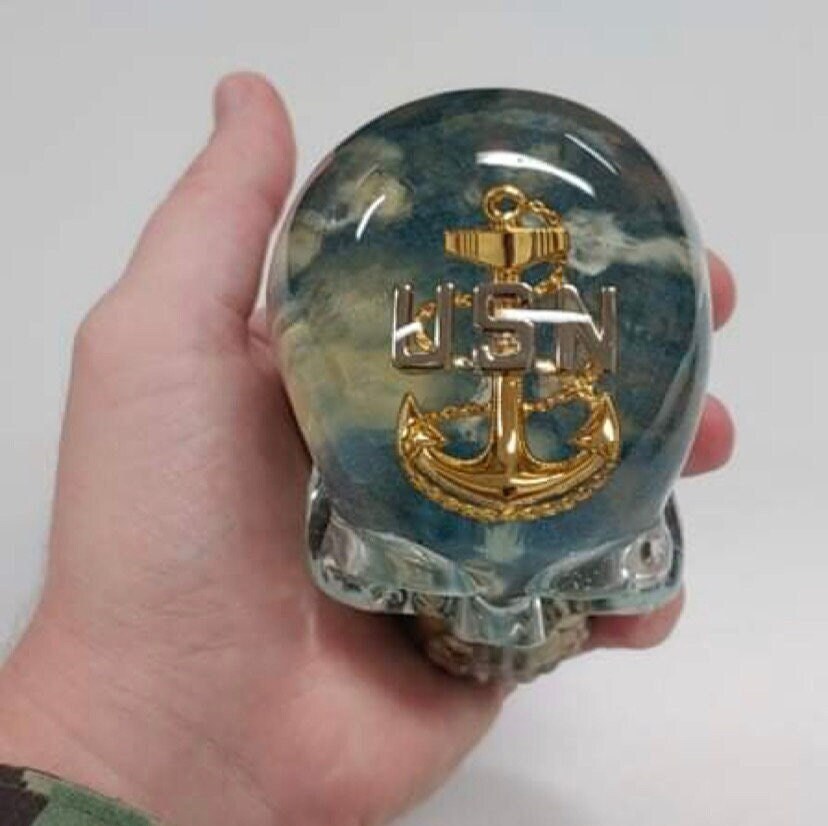 Navy Chief Skull - Etsy