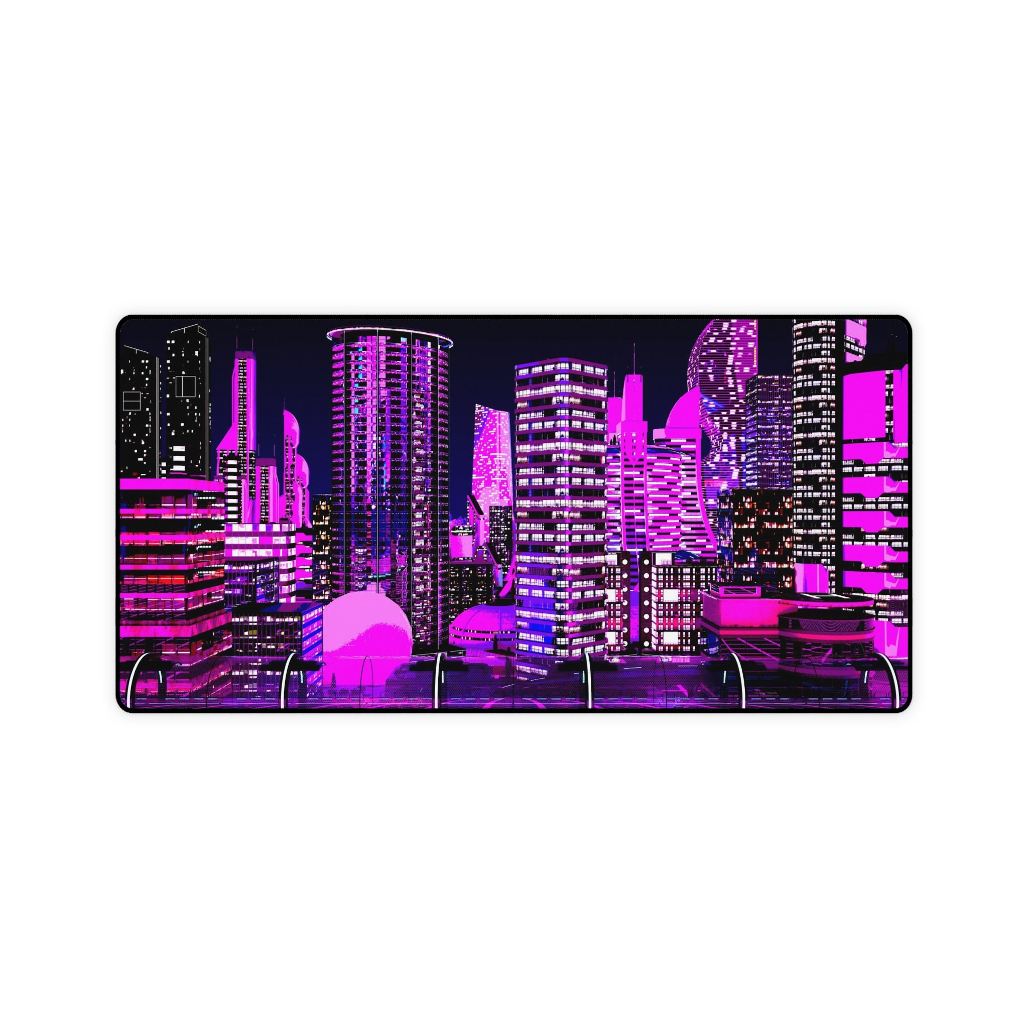Cyberpunk Futuristic Retrowave Desk Mouse Pad - Etsy