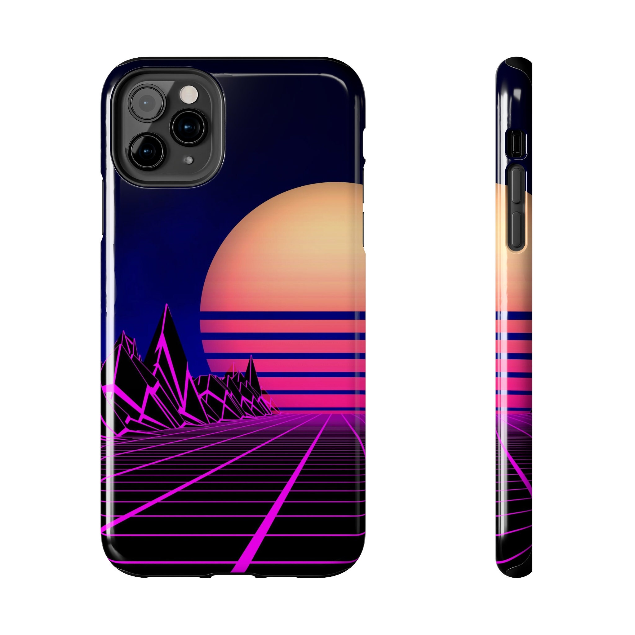 Cyberpunk Retrowave 80s Style Sunset Tough Phone Cases - Etsy