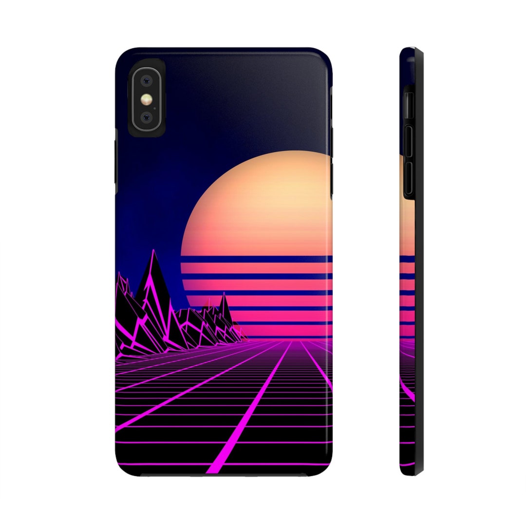 Cyberpunk Retrowave 80s Style Sunset Tough Phone Cases - Etsy