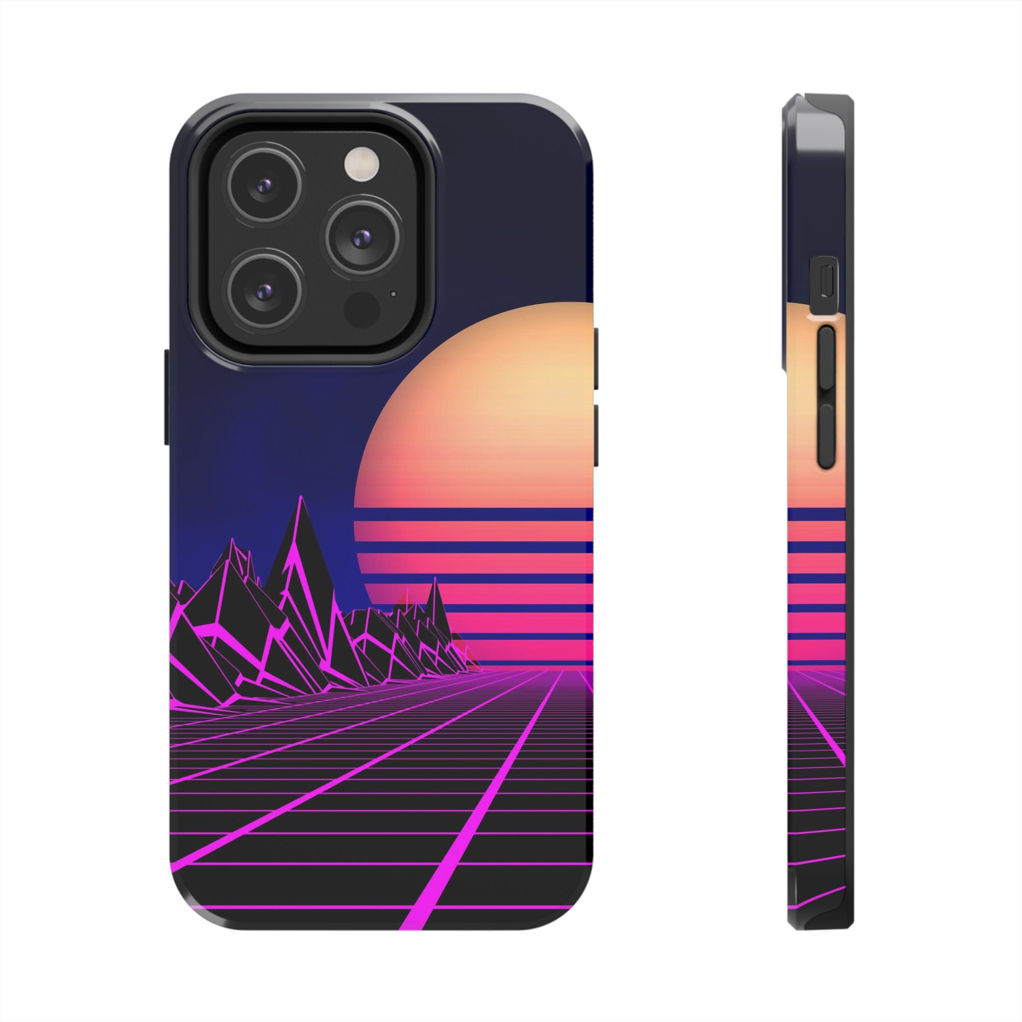 Cyberpunk Retrowave 80s Style Sunset Tough Phone Cases - Etsy