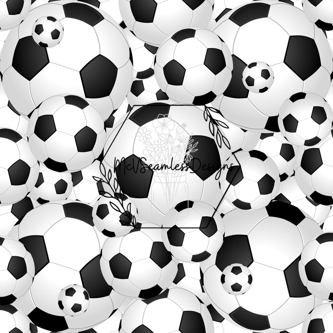 Soccer Balls Seamless Design File - Etsy