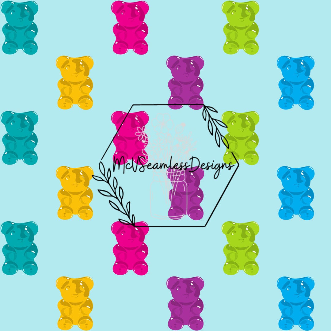 Gummy Bears Seamless Design File - Etsy