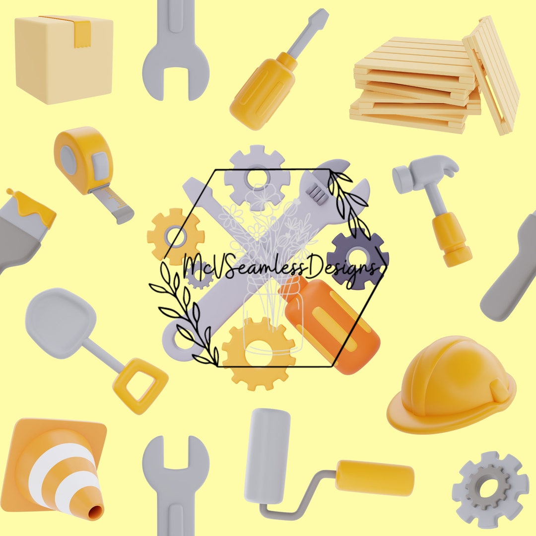Tools Seamless Design File - Etsy