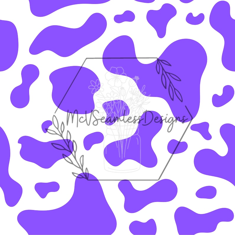 Cow Print Seamless Design File - Etsy
