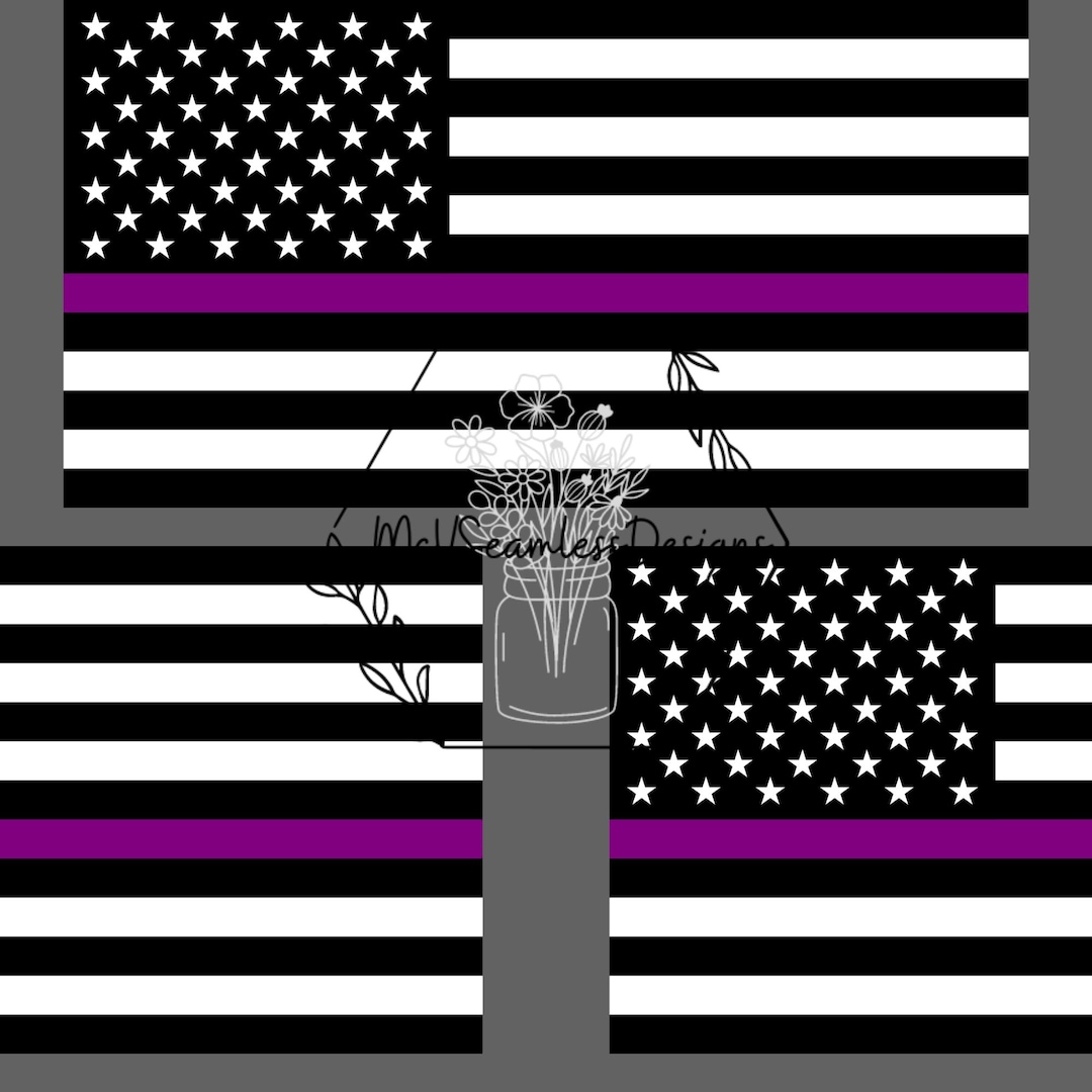 Security Purple Line Flag Seamless Design File - Etsy